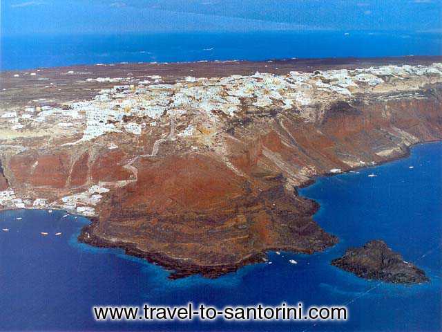 Oia aerial view - Oia photo